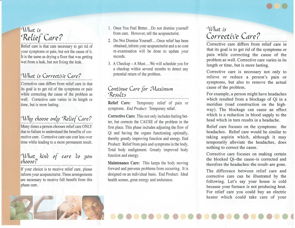 New Patient Brochures – Acupuncture In Tampa